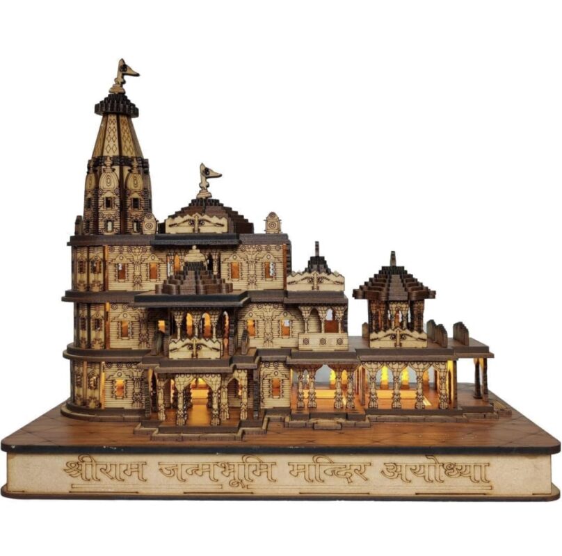 Ram Mandir Wooden Replica, Shri Ram Mandir Model, Ram Temple Ayodhya ...