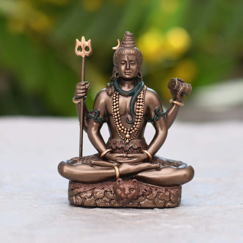 Shiva Statue, Resin Shiva Idol/Shiva Murti, Mahadev Statue - Pooja Item ...