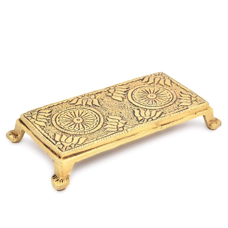 Pooja Chowki, Brass Pooja Chowki, Traditional Brass Chowki, Pooja Stool ...